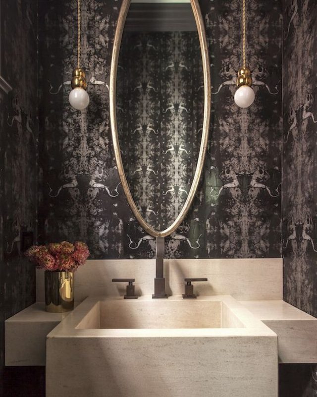 Design Inspirations: Help Yourself to a Cluster of Bold Powder Rooms