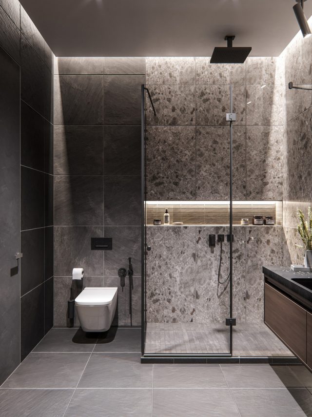 Red Robot Design: A Fantastic Modern Bathroom Decor